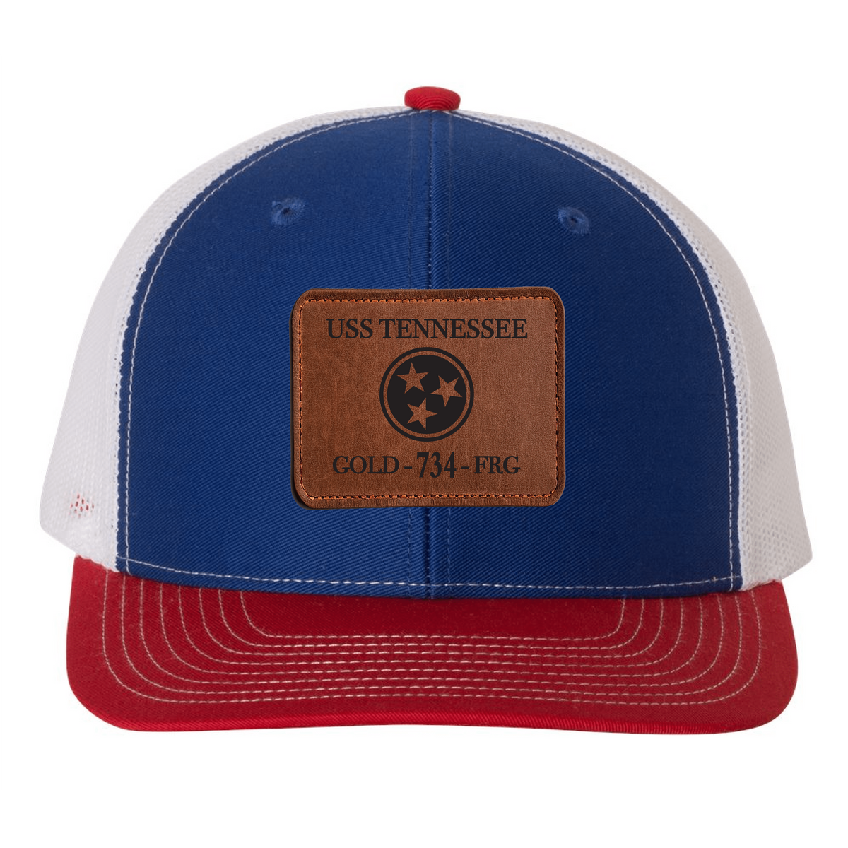 USS TN Gold FRG Leather Patch Hat – CM Design and Gifts