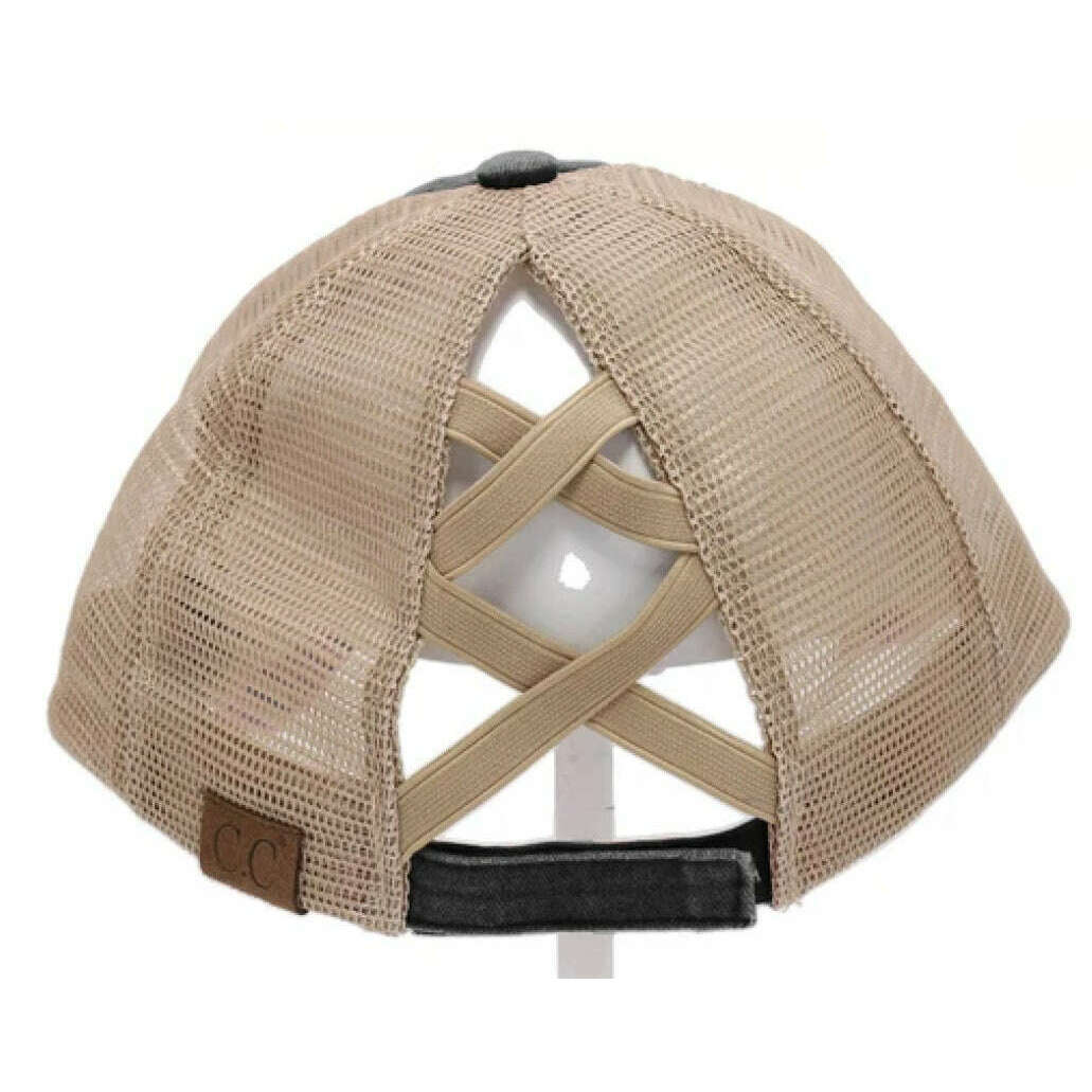 Cowboy Jack Hat Ladies Distressed Criss Cross Cap – CM Design and Gifts